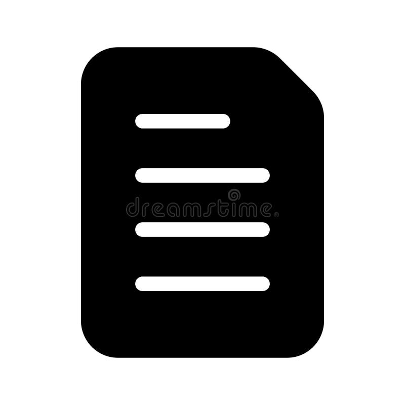 Document stock vector. Illustration of file, writing - 339640891