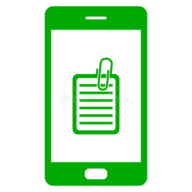 Document and Smartphone As Vector Illustration Stock Vector ...