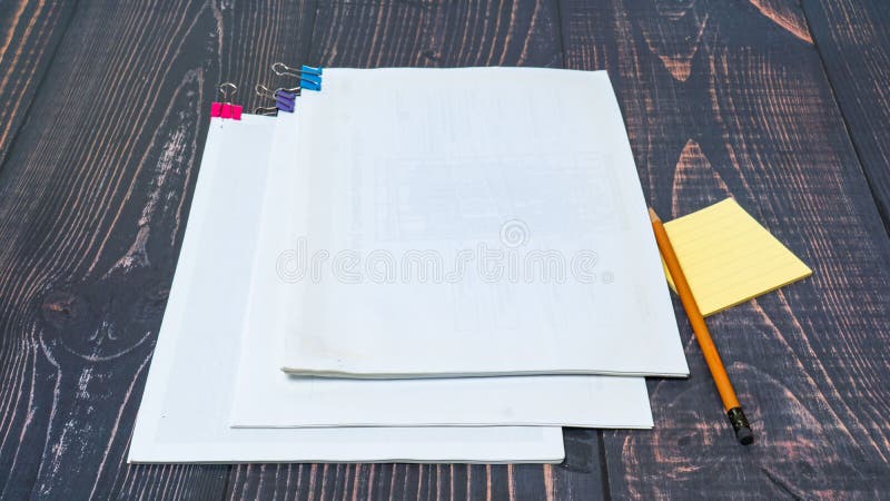 Documents on table stock photo. Image of paper, management - 222042412