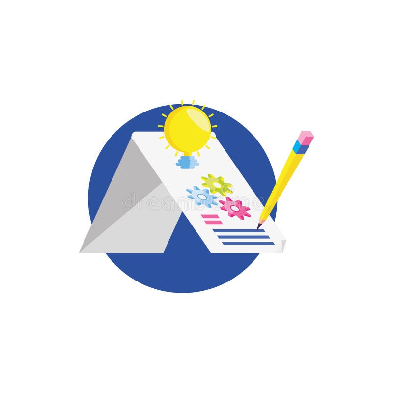 Document with Statistics Graphic with Pencil and Hand Stock Vector ...