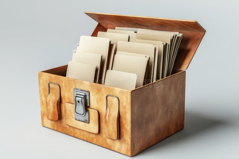 Document Storage Box Office Space Vintage Archive Minimalist ...