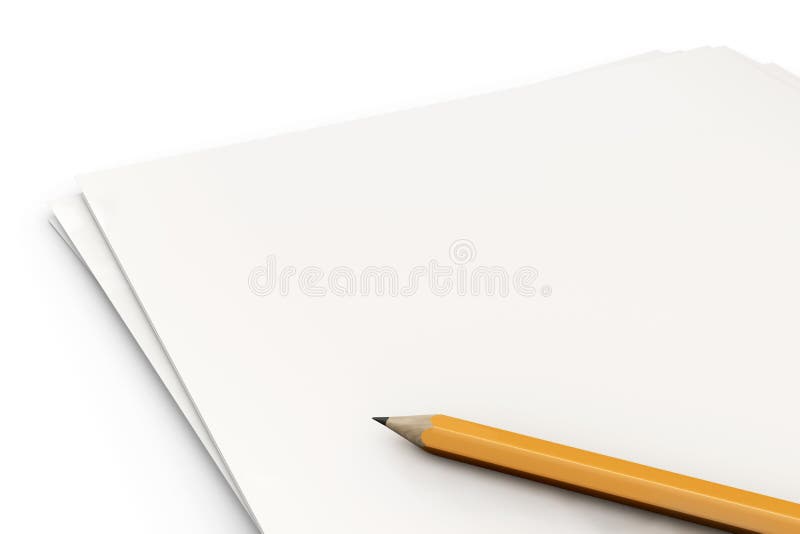 Document sur le blanc illustration stock. Illustration du papeterie ...