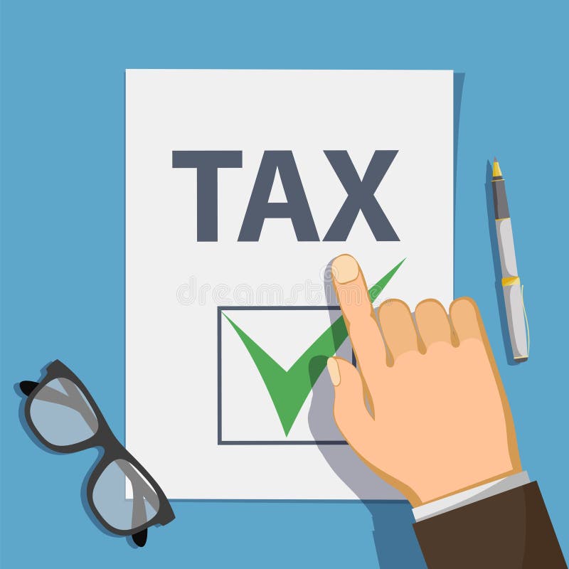 Document Tax Form Approved with a Green Check Mark Stock Vector ...