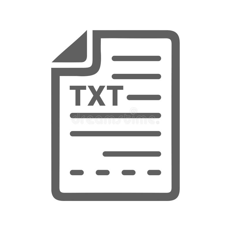 Document, Text, Format Icon. Gray Vector Design Stock Vector ...