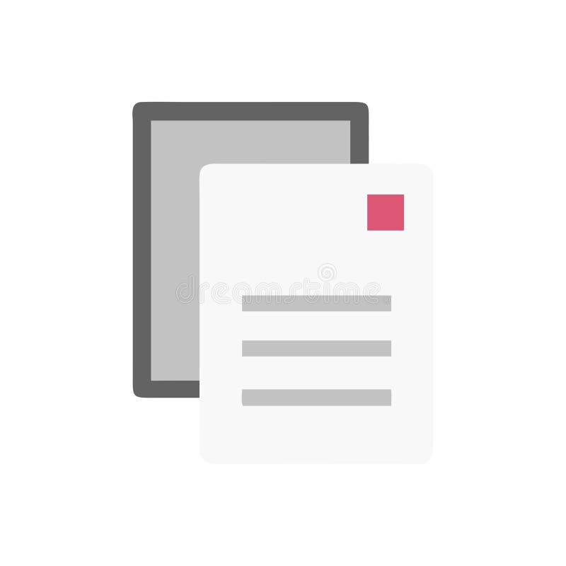 Document with Text Icon for Files Stock Vector - Illustration of text ...