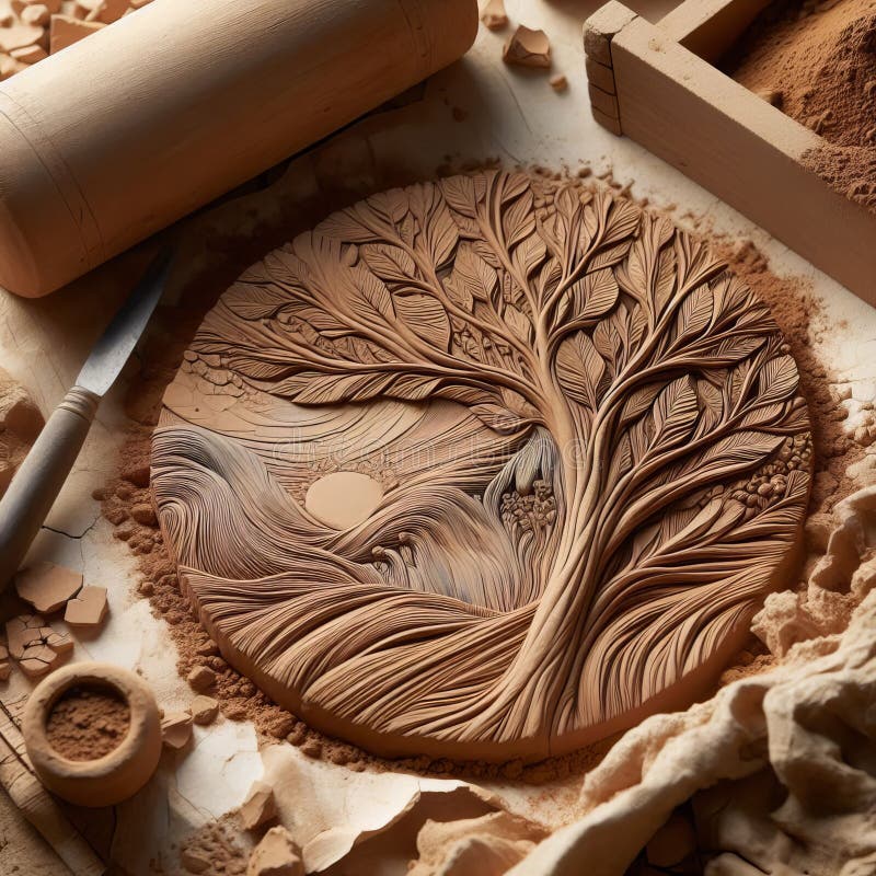 Document the Texture and Color Variations in Dry Sunbaked Clay O Stock Illustration ...