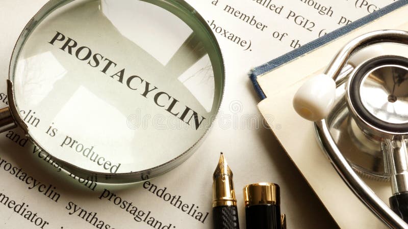 Document with Title Prostacyclin. Stock Photo - Image of chemistry ...