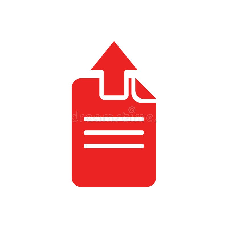 Document Upload and Background Stock Vector - Illustration of page ...