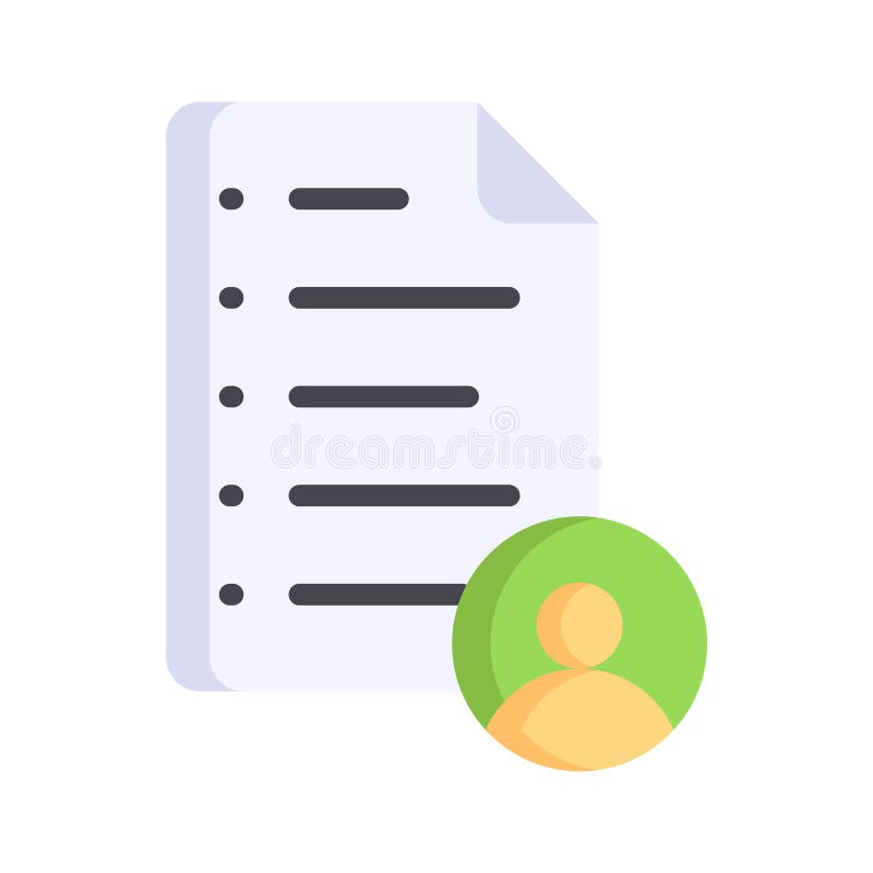 Document with User Icon, Symbolizing Document Approval Stock Vector ...