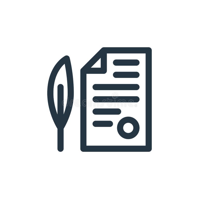 Document Vector Icon. Document Editable Stroke. Document Linear Symbol ...