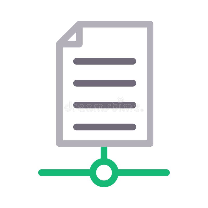 Document Web Colour Icons, White Circle Buttons Stock Vector ...