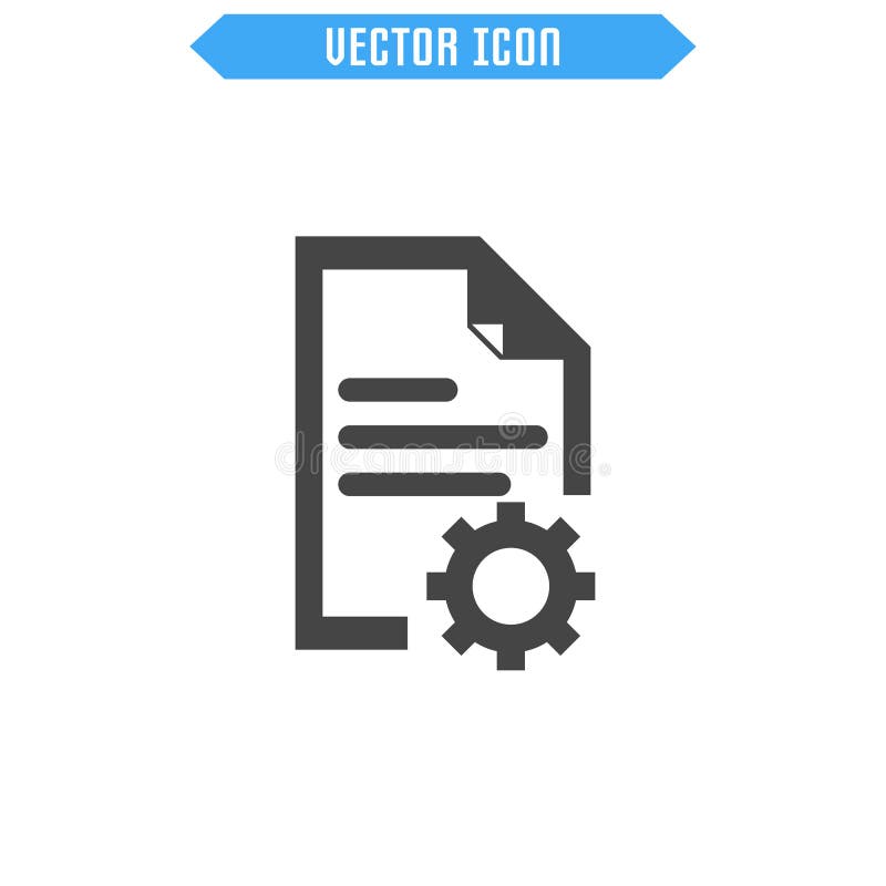 Document Vector Icon. Flat Icon. Vector Sign Symbol Stock Vector ...