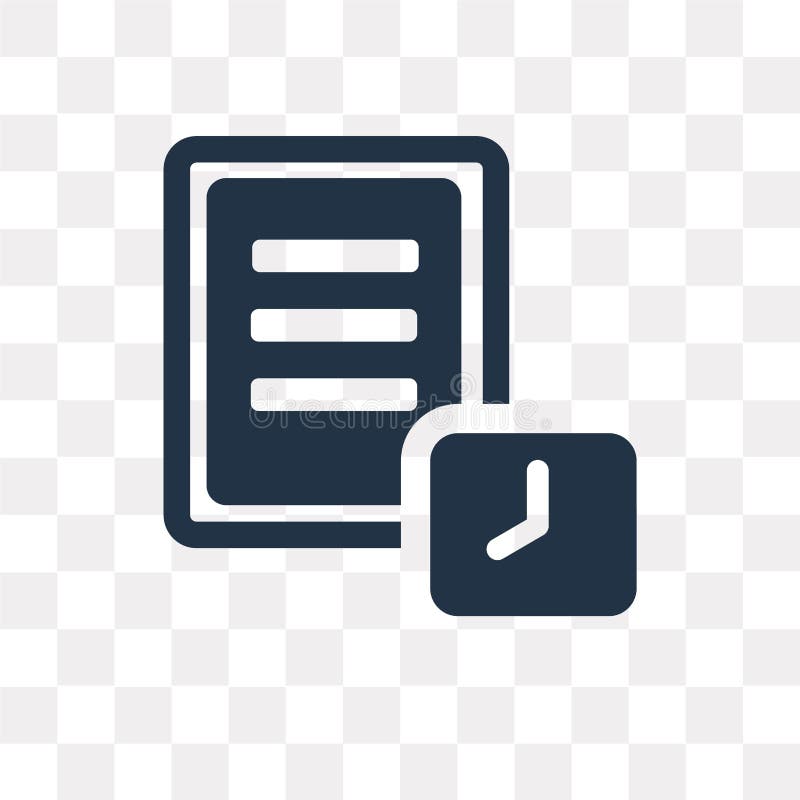 Document Vector Icon Isolated on Transparent Background, Document ...