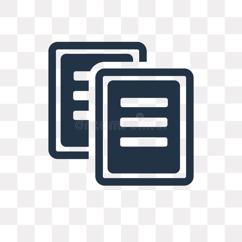 Document Vector Icon Isolated on Transparent Background, Document ...