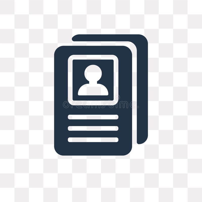 Document Vector Icon Isolated on Transparent Background, Document ...