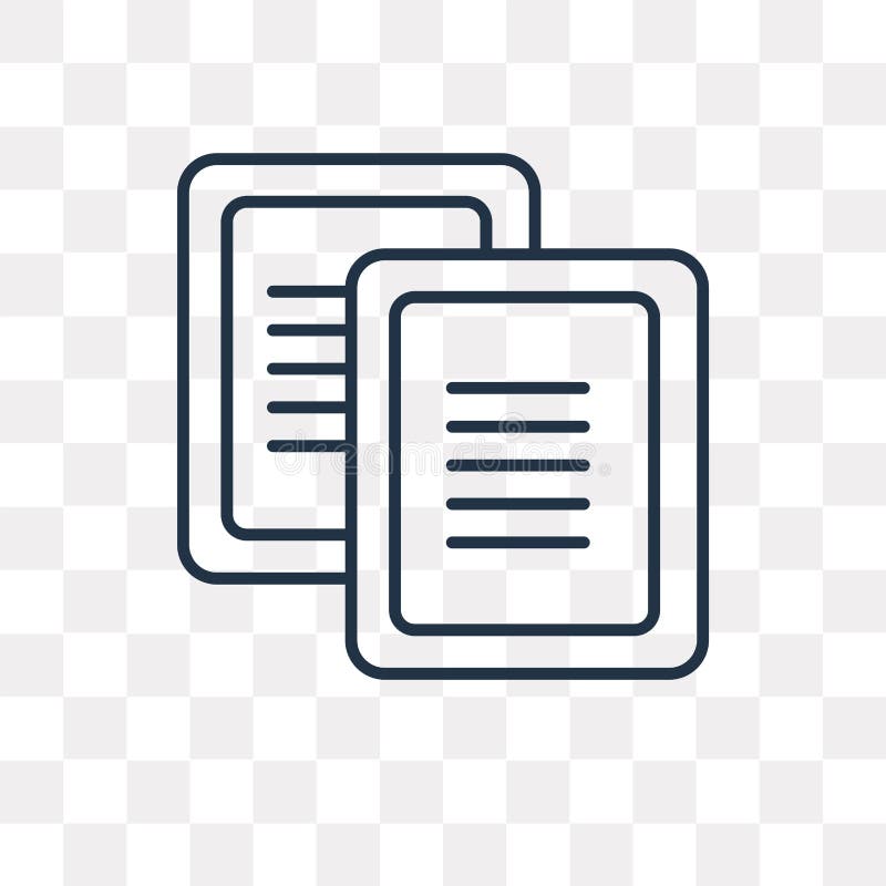 Document Vector Icon Isolated on Transparent Background, Document ...