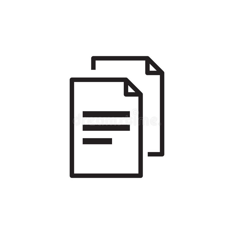 Document Vector Icon Logo Design Stock Vector - Illustration of media ...