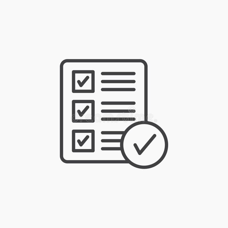 Document Verification Icon Vector Stock Vector - Illustration of ...