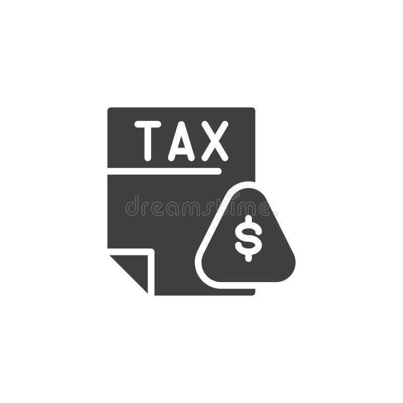 Document with a Warning Triangle and Dollar Sign Vector Icon Stock ...