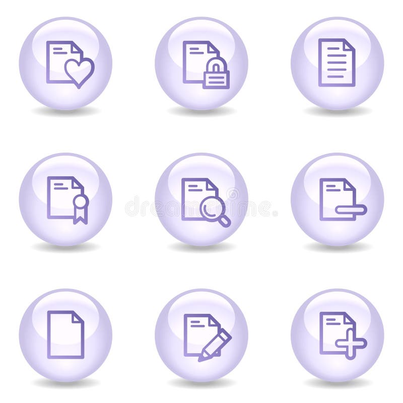 Documents 2 web icons stock vector. Illustration of edit - 6268338