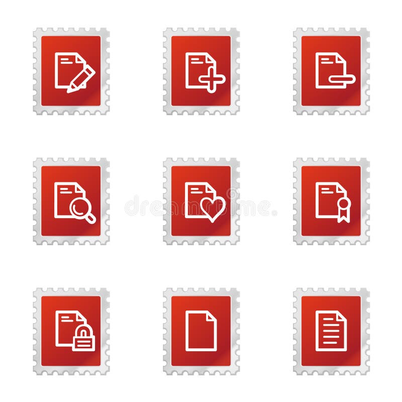 Documents 2 web icons stock vector. Illustration of edit - 6268338