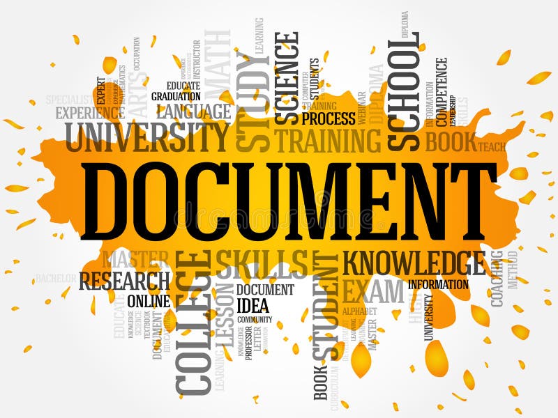 Document Management Word Cloud Stock Illustrations – 336 Document ...