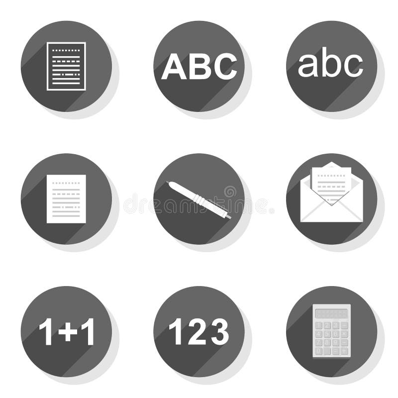 Maths Icon Flat Stock Illustrations – 3,334 Maths Icon Flat Stock ...