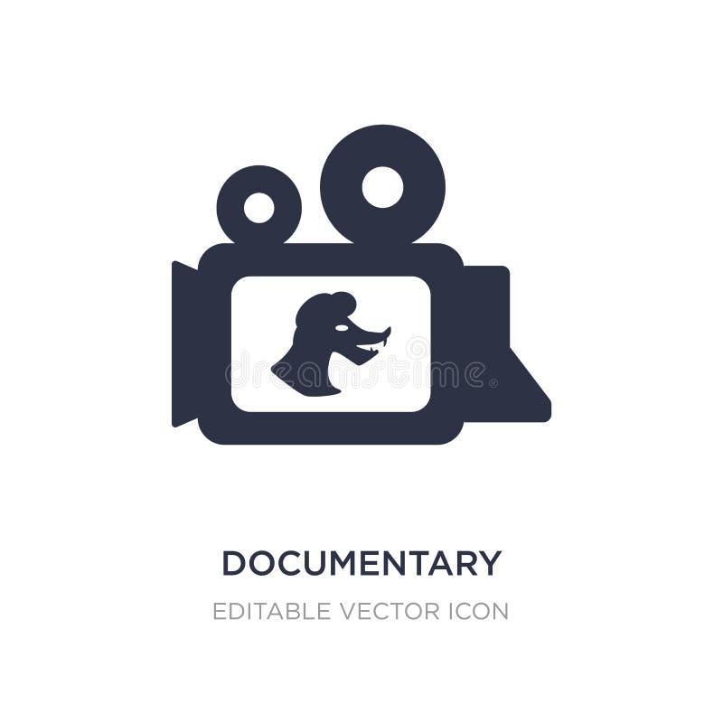 Documentary Icon in Trendy Design Style. Documentary Icon Isolated on ...