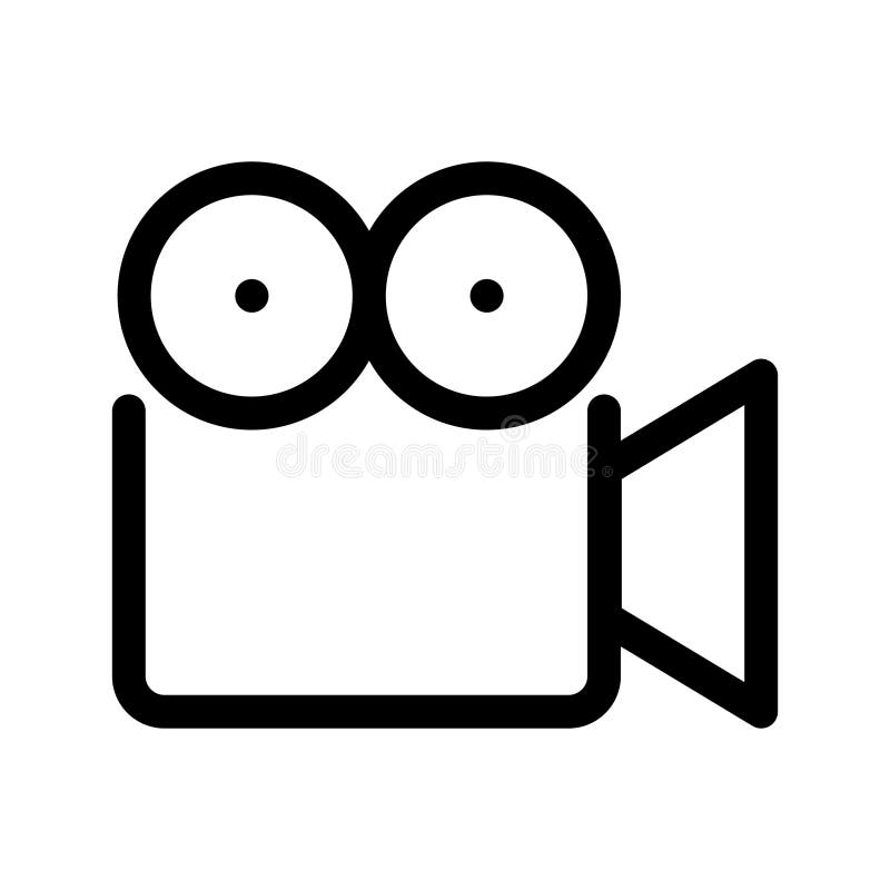 Documentary Vector Icon on White Background. Flat Vector Documentary ...