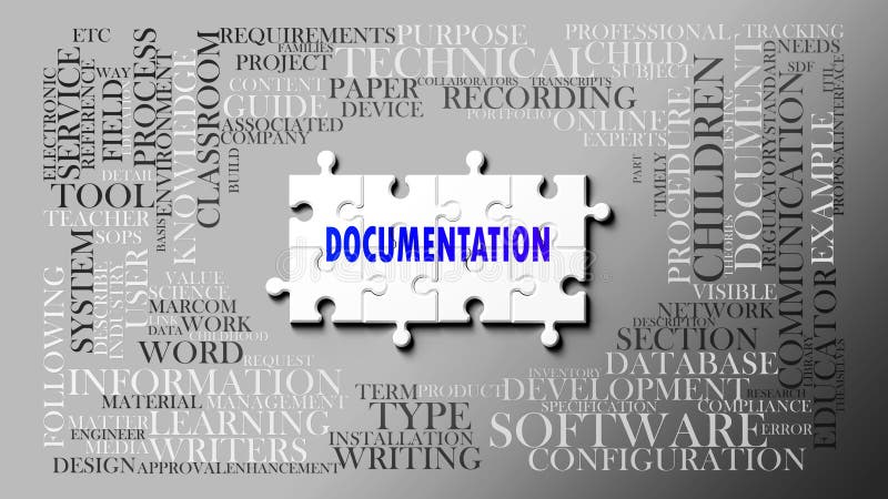 Documentation As a Complex Subject, Related To Important Topics Spreading Around As a Word Cloud ...