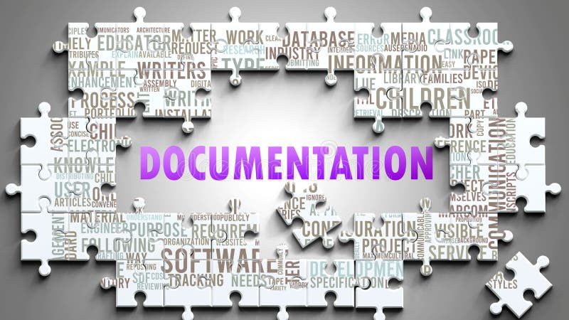 Documentation As a Complex Subject, Related To Various Topics and Ideas on a Puzzle Stock ...