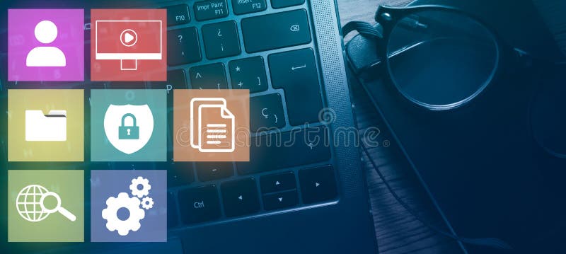 Banner Concept of Data Management System Concept. DMS. Stock Image ...