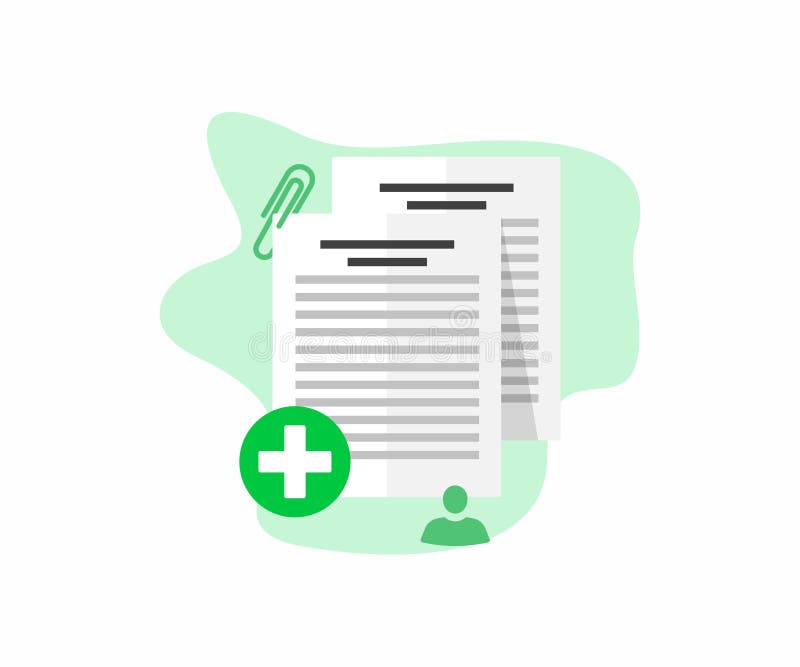 Documentation File Page Icon Design. Office Work with Documents Vector ...