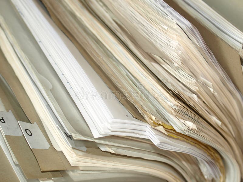 Vecchi documenti cartacei immagine stock. Immagine di manoscritto ...