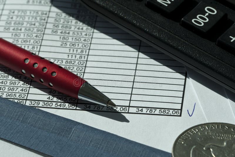 Documento contabile fotografia stock. Immagine di documento - 19897426