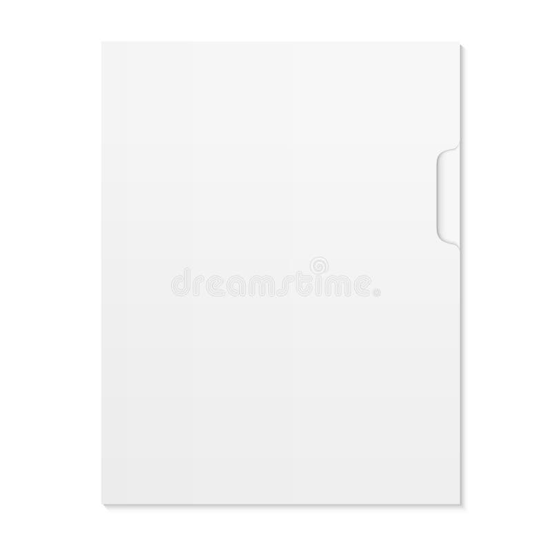 Documento En Blanco Y Carpeta Aislados En Blanco Ilustración del Vector ...