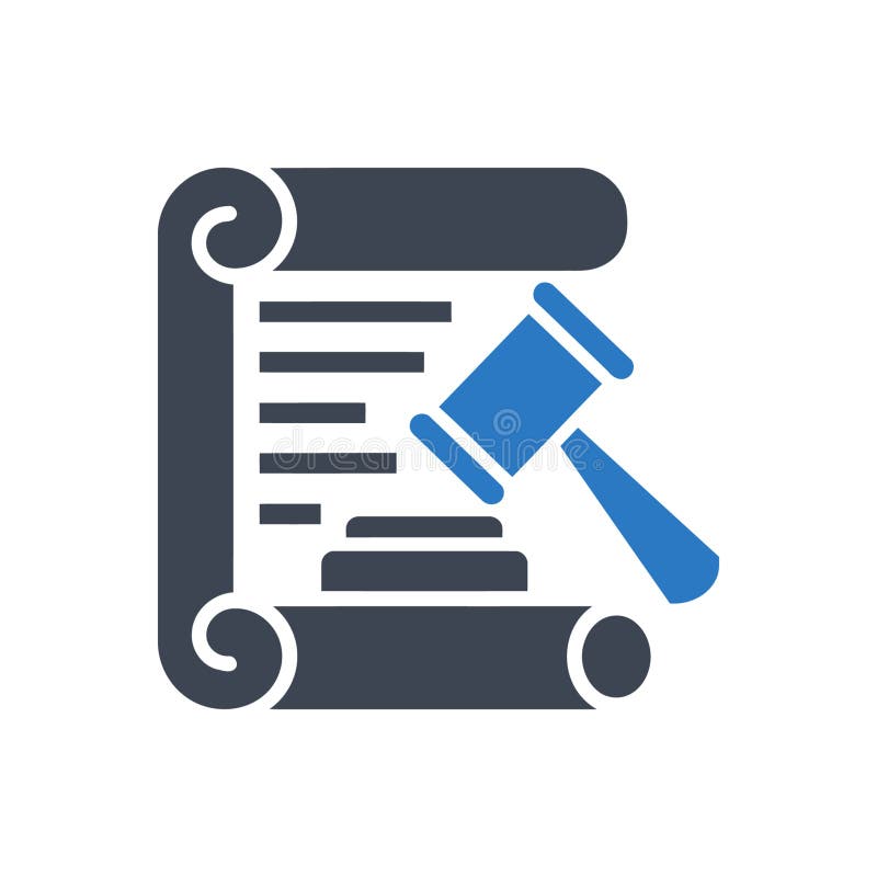 Documento Legal E Icono De Marea Ilustración del Vector - Ilustración ...