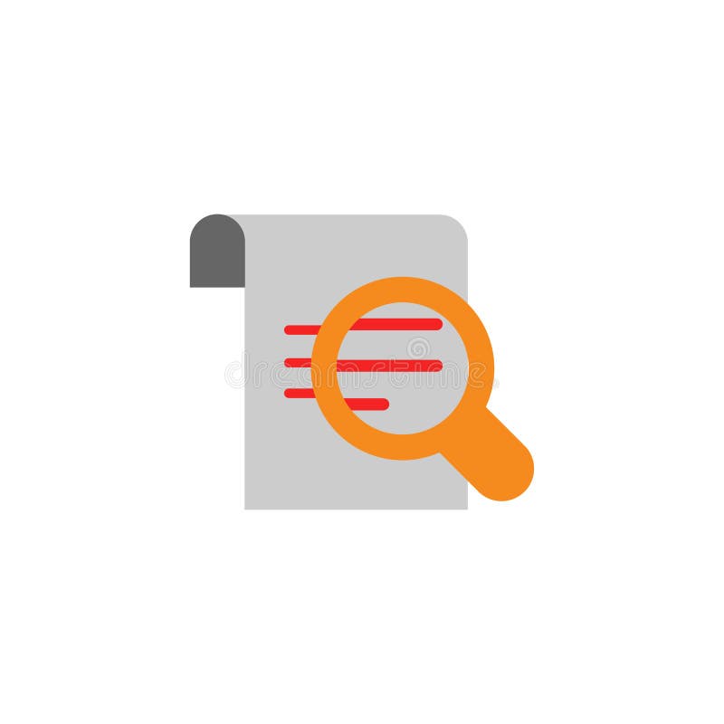 Documento Logo Icon Design Del Hallazgo Ilustración del Vector ...