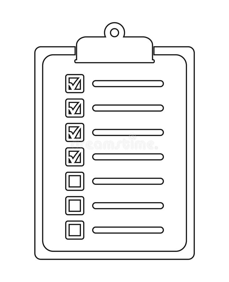 Pictogramset checklist vector illustratie. Illustration of ...
