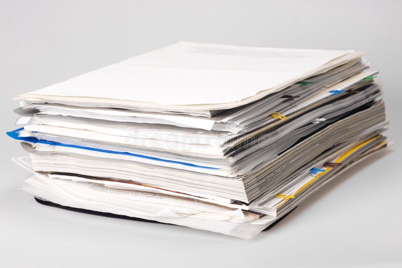 Stack of documents stock image. Image of organize, documentation - 18599939