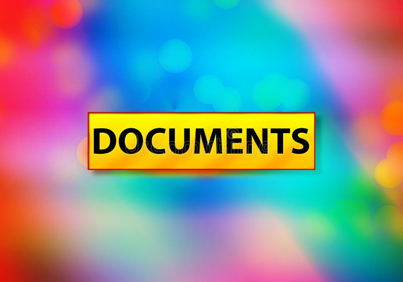 Documents Abstract Colorful Background Bokeh Design Illustration Stock ...