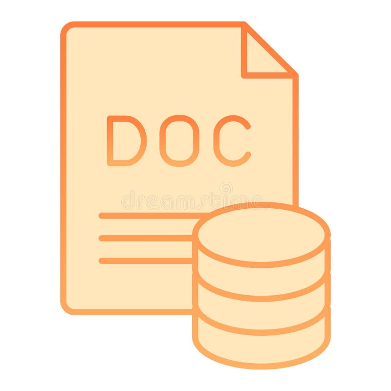 Documents Archive Flat Icon. Files Vector Illustration Isolated on ...