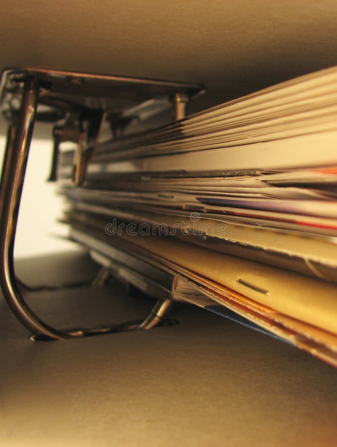 Documents in binder stock image. Image of paper, documents - 3405997