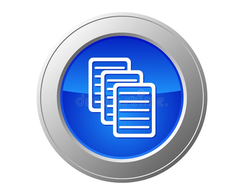 Documents button stock illustration. Illustration of website - 94446436
