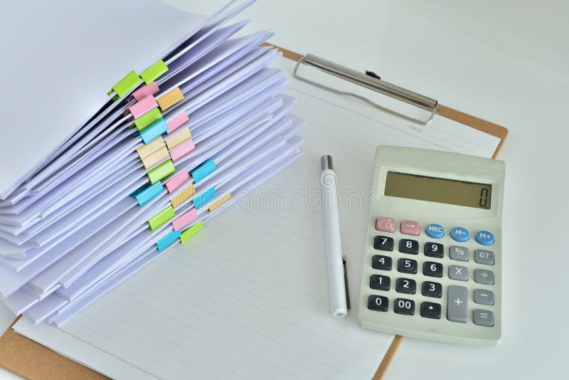 Documents on desk stock image. Image of desk, note, paper - 65006337
