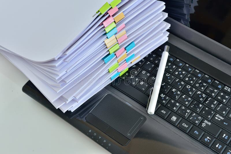 Documents on desk stock image. Image of closeup, desk - 65006341