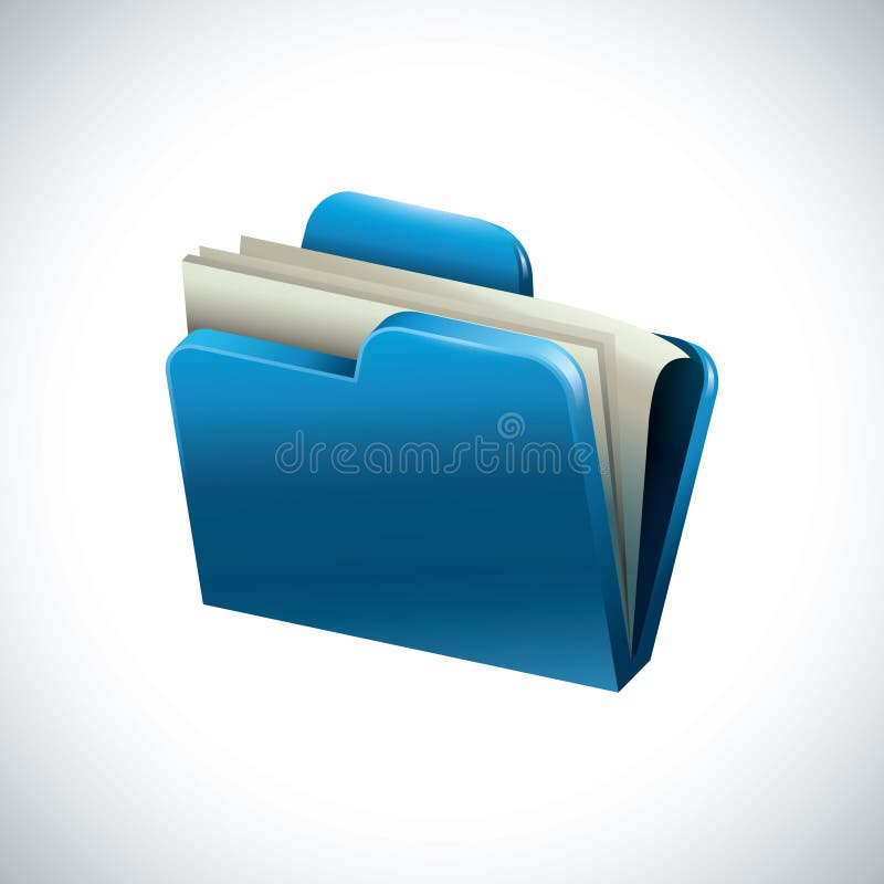 Documents in File. Vector Illustration Decorative Background Design ...
