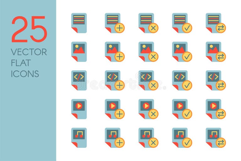 Files Documents Vector Pictograms Set Stock Illustrations – 172 Files ...