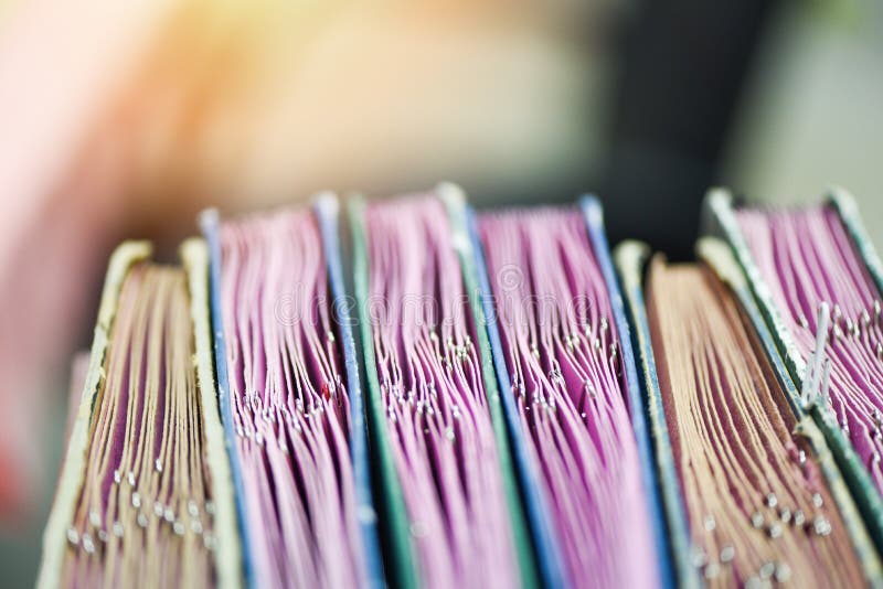Documents in Files Placed in the Filing Cabinet with Paper Clip ...