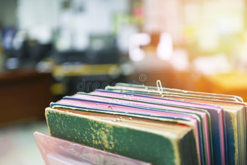 Documents in Files Placed in the Filing Cabinet with Paper Clip ...